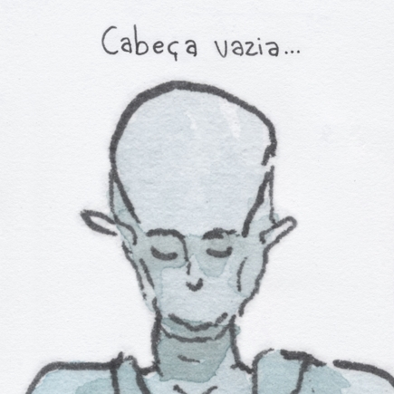 Tirinha - Cabeça vazia oficina do ... ? - Téo & O Mini Mundo - Tirinhas ...